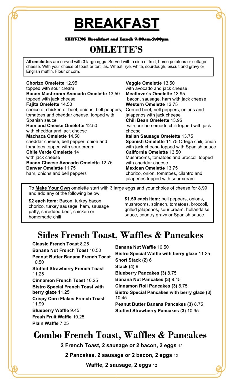 Breakfast – Seaside Bistro